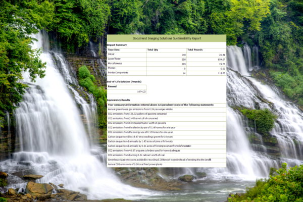 Docutrend Toner Recycling Program - Docutrend